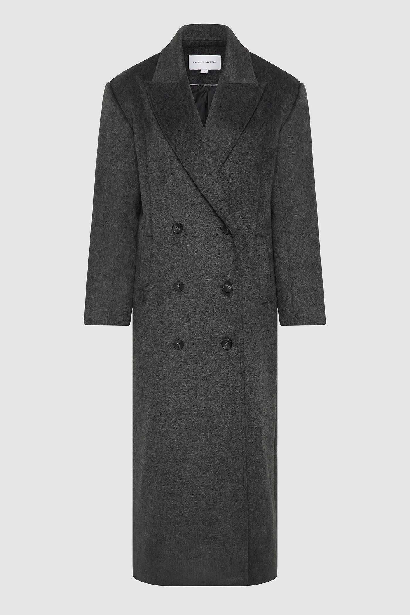 The Double Breasted Longline Wool Coat | FRIEND of AUDREY